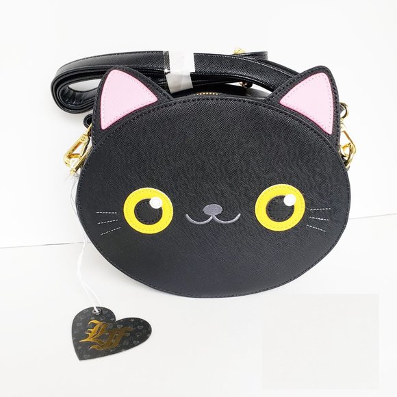 Loungefly | Bags | Loungefly Black Cat Face Crossbody Bag | Poshmark